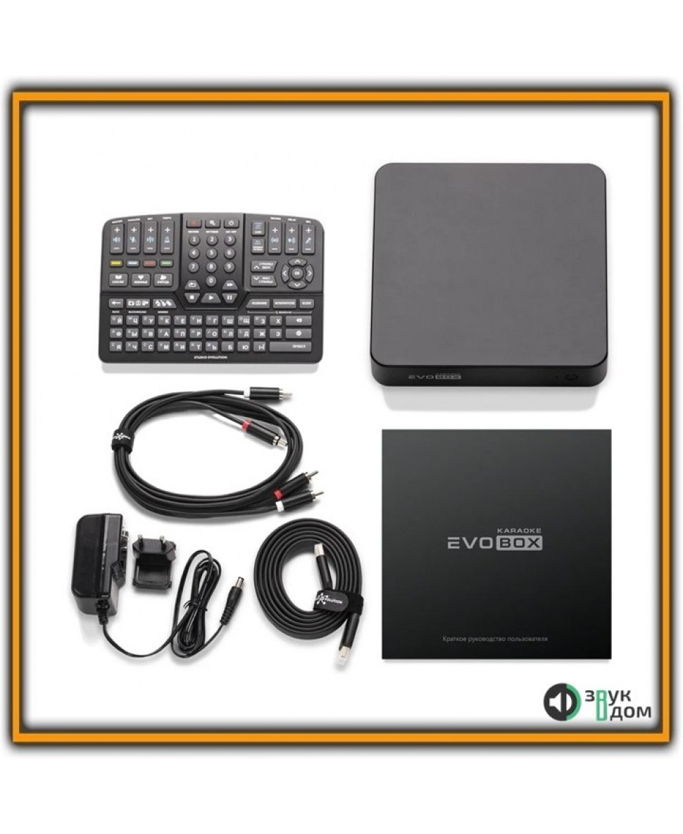 EVOBOX Black (черный) - компактная домашняя система караоке, которая уже содержит 2000 ...
